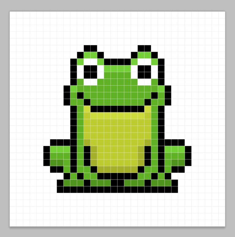 How to Make a Pixel Art Frog - Mega Voxels