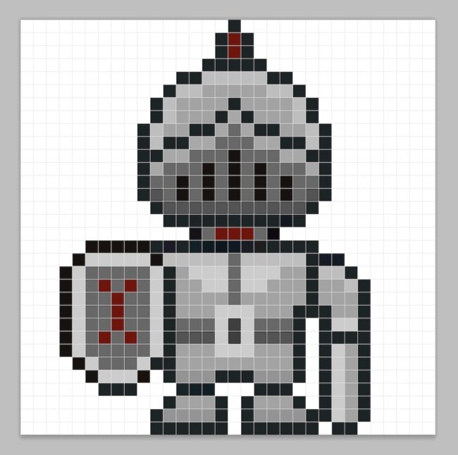 How to Make a Pixel Art Knight - Mega Voxels