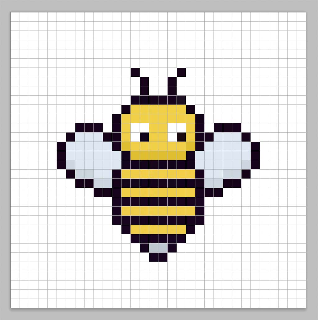 How to Make a Pixel Art Bee - Mega Voxels