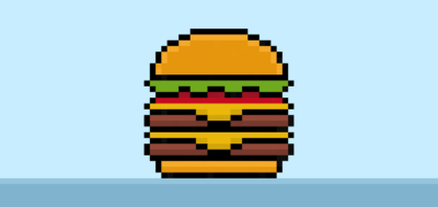 How to Make a Pixel Art Burger - Mega Voxels