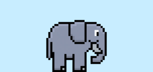 How to Make a Pixel Art Elephant - Mega Voxels