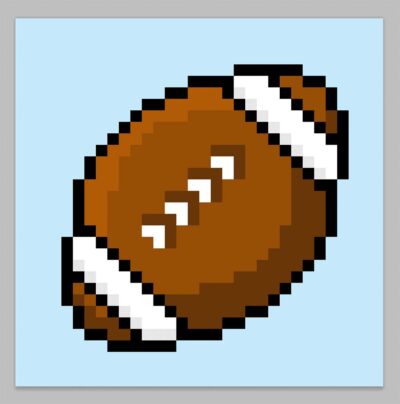 How to Make a Pixel Art Football - Mega Voxels