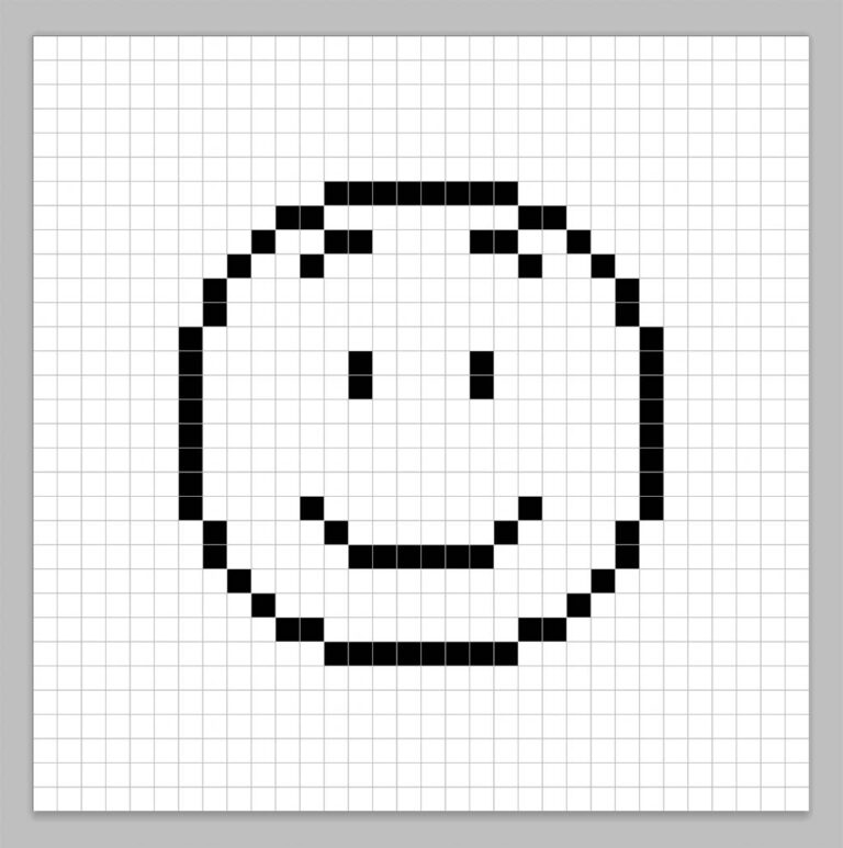How to Make a Pixel Art Smiley - Mega Voxels
