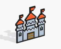 How to Make a Pixel Art Castle - Mega Voxels