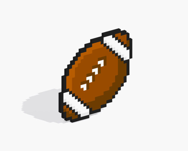 How to Make a Pixel Art Football - Mega Voxels