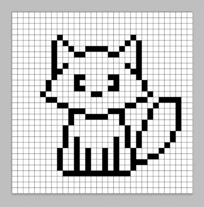 How to Make a Pixel Art Fox - Mega Voxels