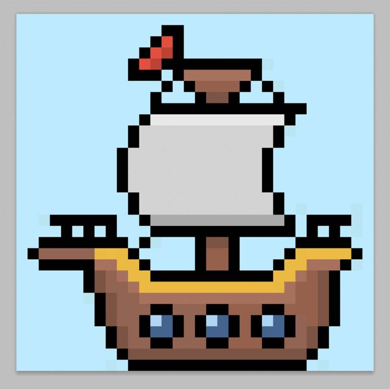 How to Make a Pixel Art Ship - Mega Voxels