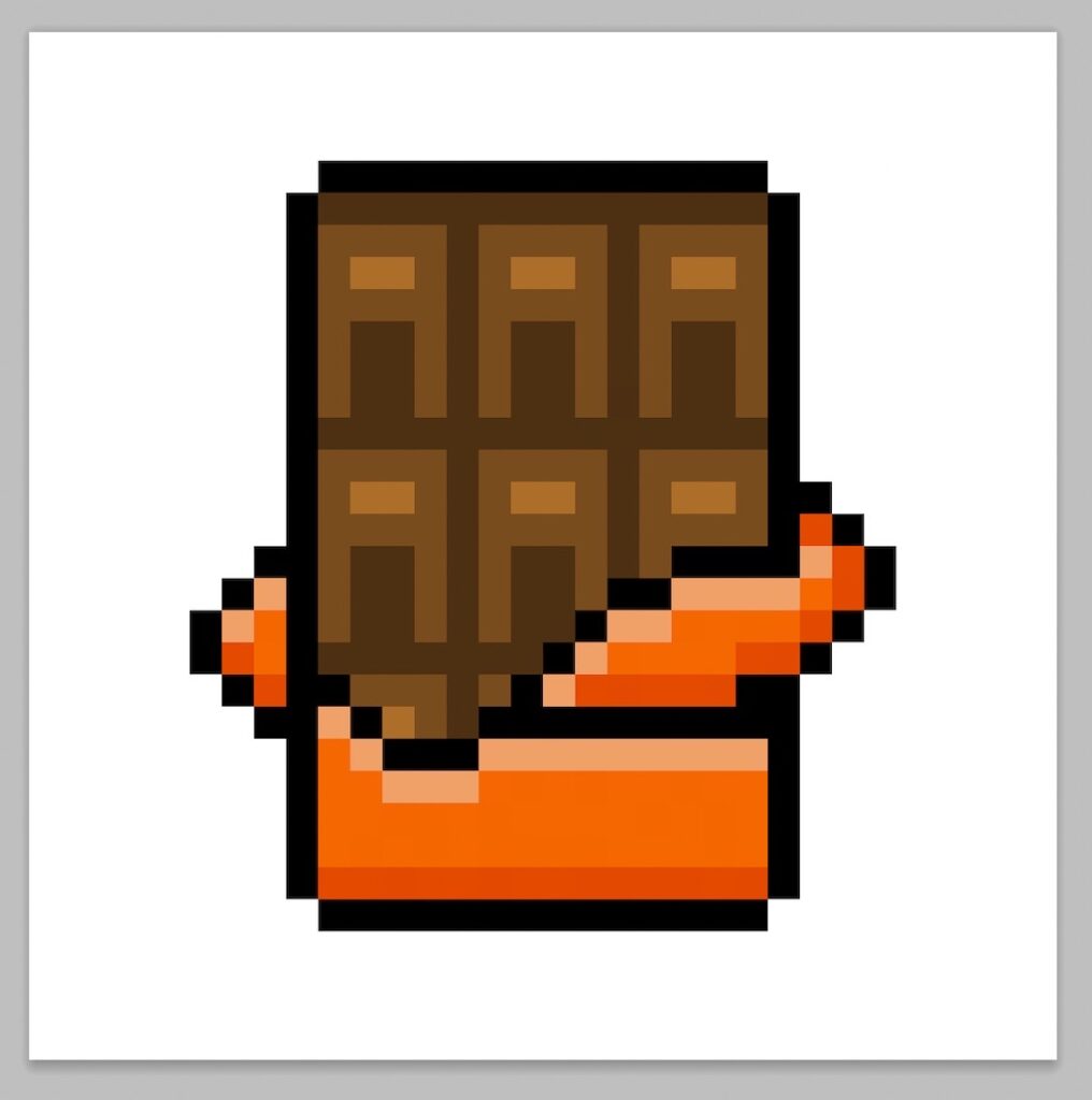 How to Make a Pixel Art Chocolate - Mega Voxels