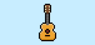 How to Make a Pixel Art Guitar - Mega Voxels