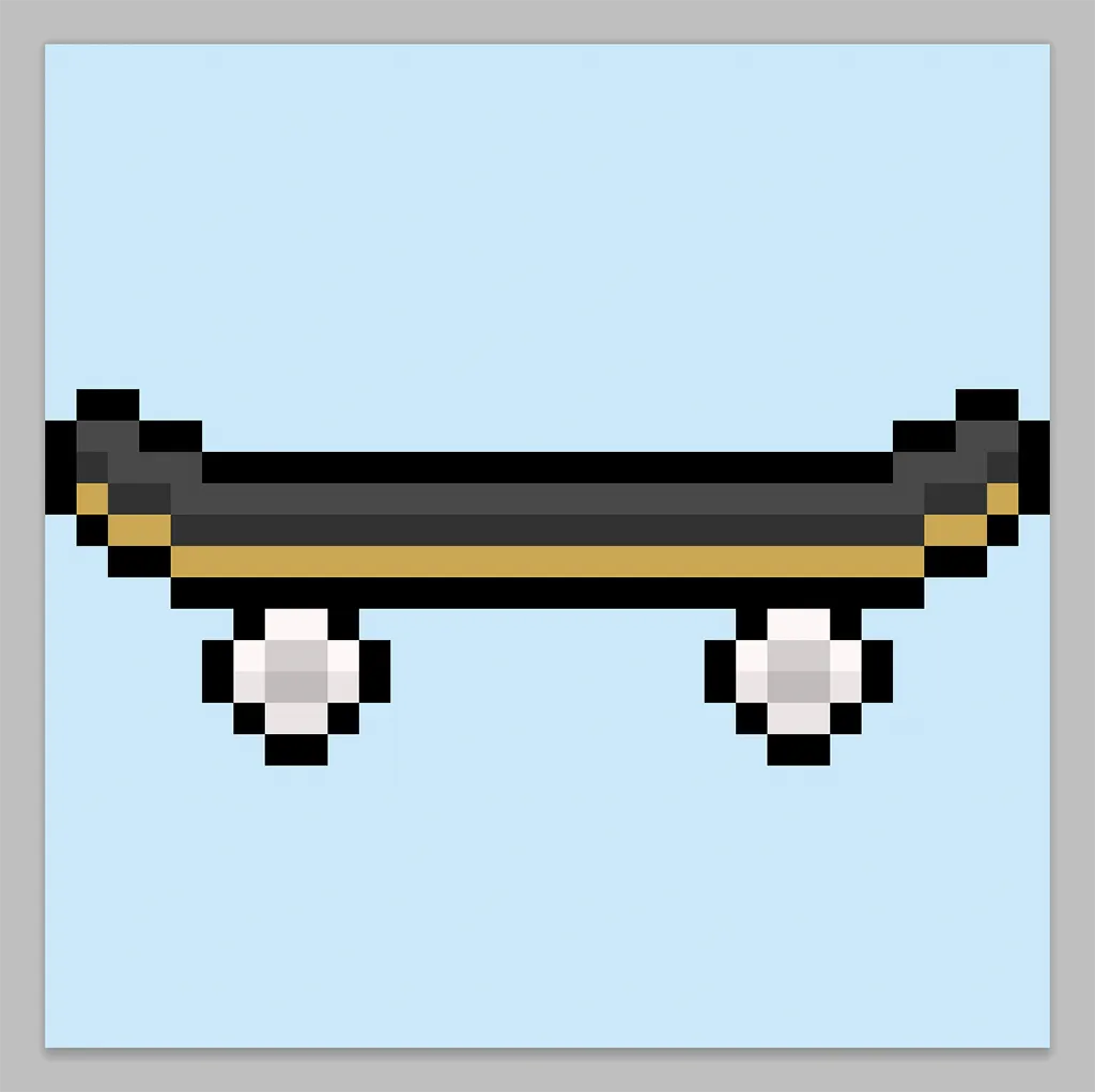 How to Make a Pixel Art Skateboard - Mega Voxels